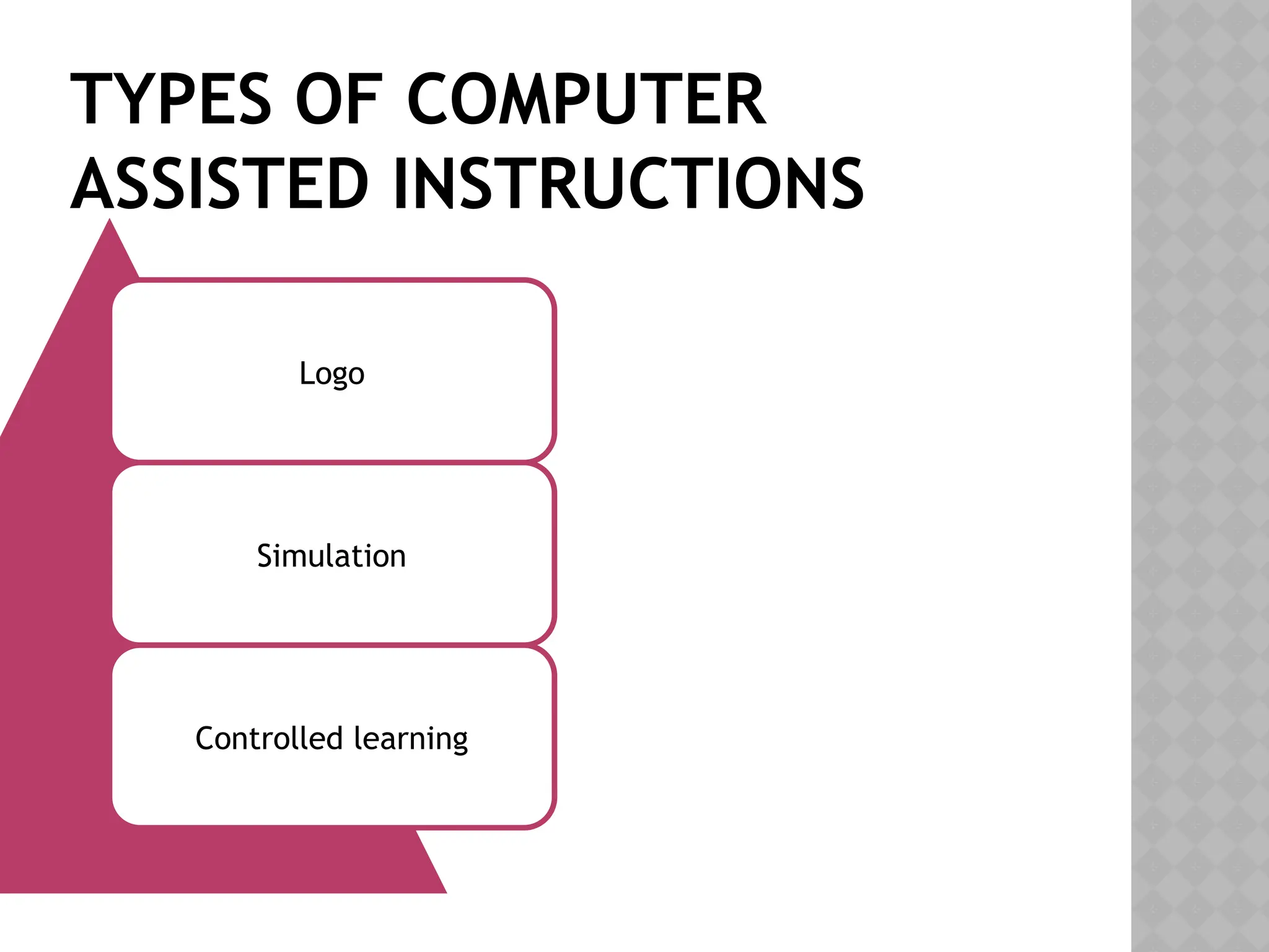 COMPUTER ASSISTED INSTRUCTION. for msc | PPTX
