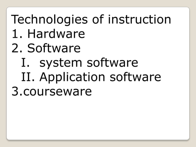 Computer assisted instruction | PPTX