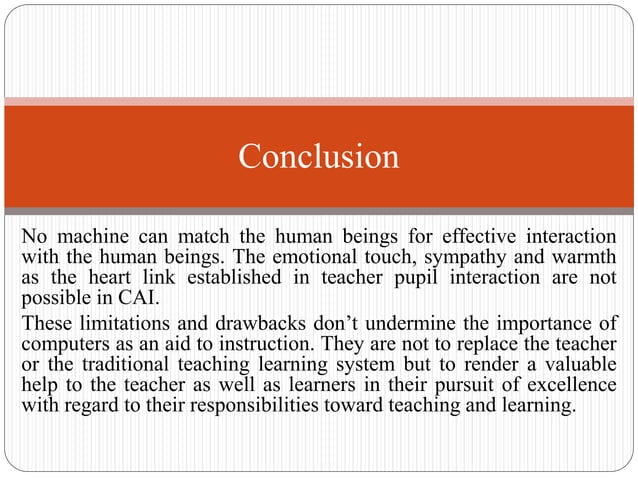 Computer assisted instruction(CAI) | PPTX