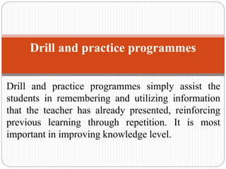 Computer assisted instruction(CAI) | PPTX