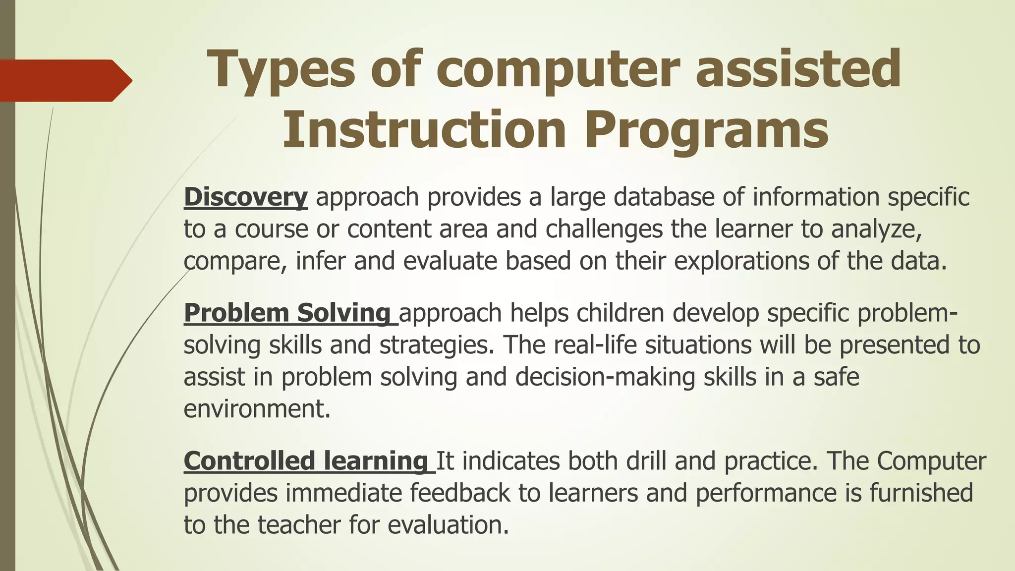 Computer assisted instructions edit shalabh (4) | PPTX