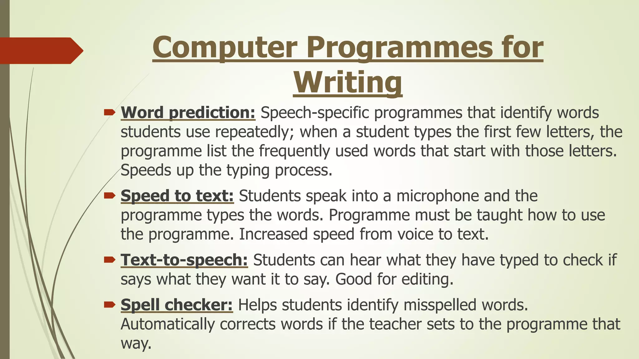 Computer assisted instructions edit shalabh (4) | PPTX
