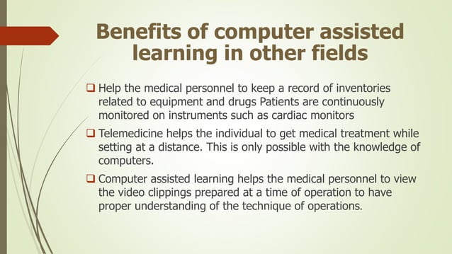 Computer assisted instructions edit shalabh (4) | PPTX | Education ...