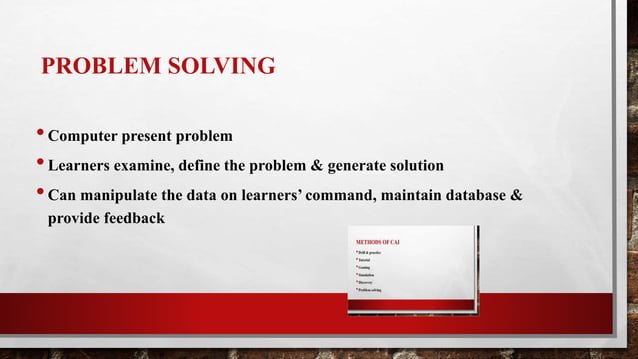 Computer assisted instruction vs computer managed instruction | PPTX