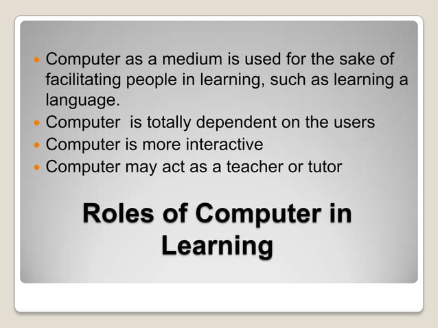 Computer assisted language learning | PPT