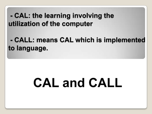 Computer assisted language learning | PPT