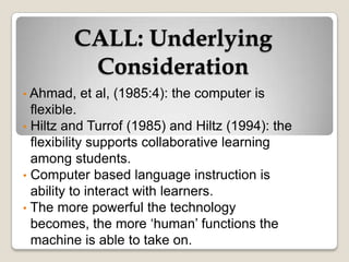 Computer assisted language learning | PPT