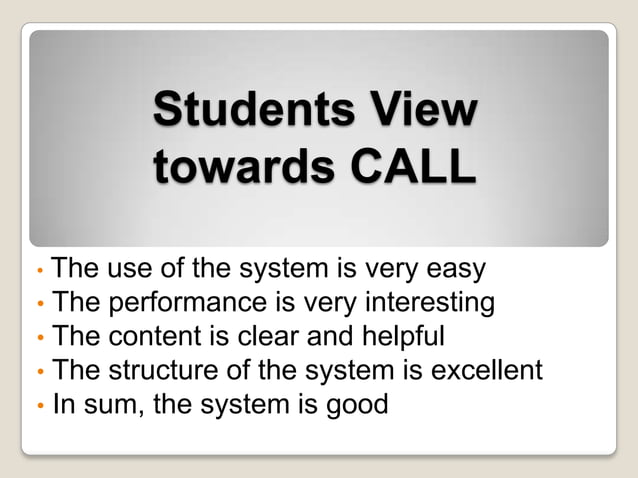 Computer assisted language learning | PPT