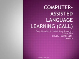 Computer assisted language learning | PPTX