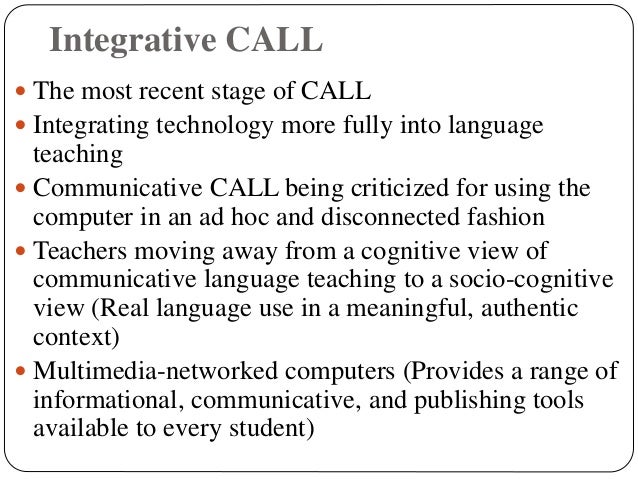 Computer assisted language learning