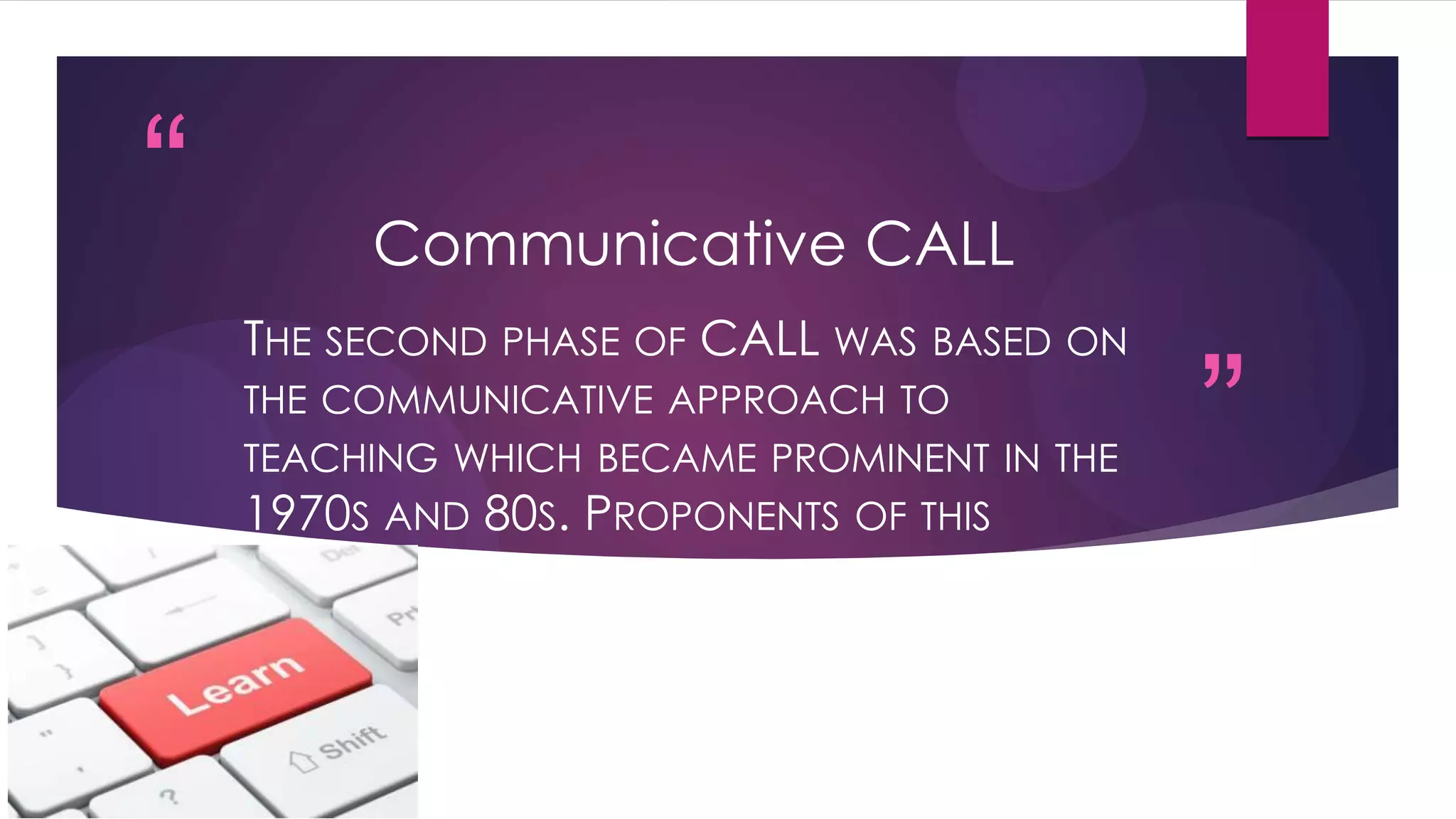 Computer assisted language learning - Tarea | PPT