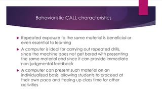 Computer assisted language learning - Tarea | PPT