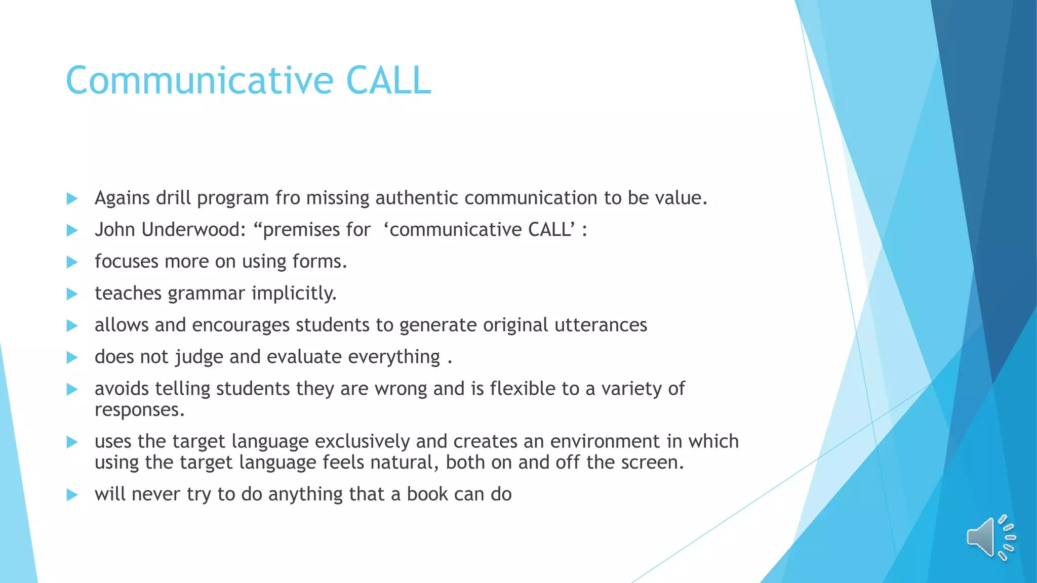 Computer assisted language learning | PPT