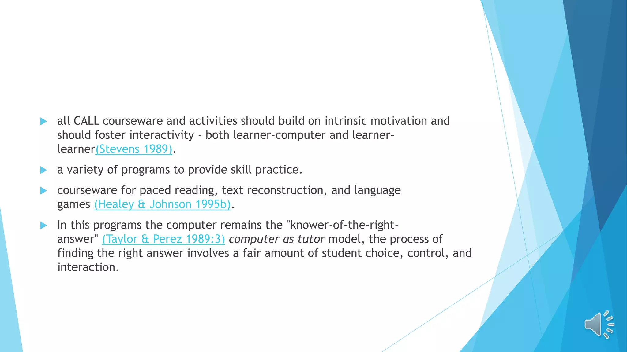 Computer assisted language learning | PPT