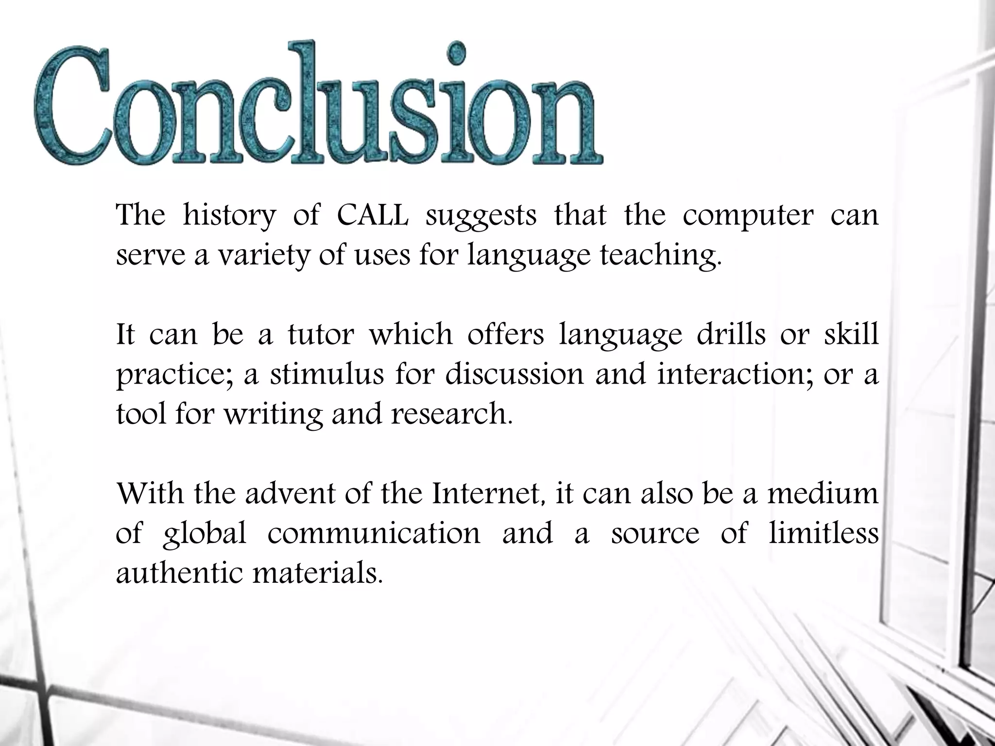 Computer Assisted Language Learning | PPTX | Education
