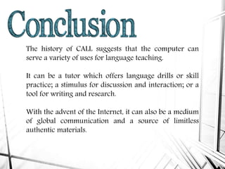 Computer Assisted Language Learning | PPTX | Education