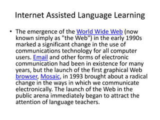 Computer Assisted Language Learning | PPTX