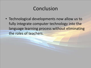 Computer assisted language learning | PPTX