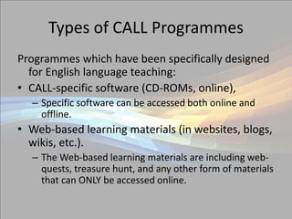Computer assisted language learning | PPTX