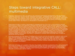 Computer assisted language learning act 6 | PPT