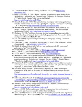 Computer assisted language learning (call) | DOCX | Web Conferencing ...