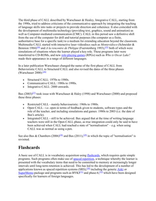 Computer assisted language learning (call) | DOCX | Web Conferencing | Computer Software and ...