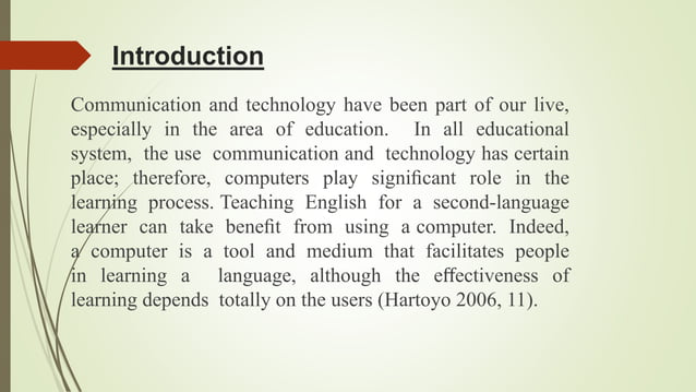 Computer assisted language learning (call) | PPTX