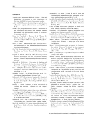 Computer Assisted Learning - 2008 - Swinglehurst - Peer observation of ...