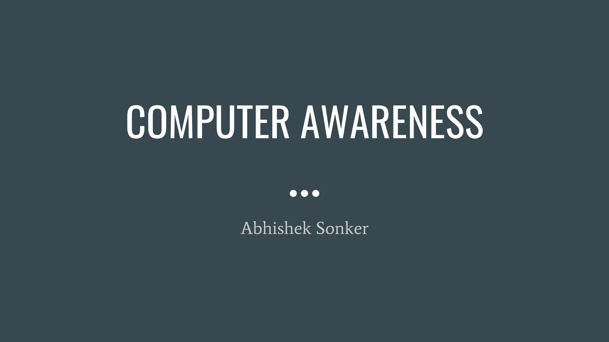 COMPUTER AWARENESS.pptx