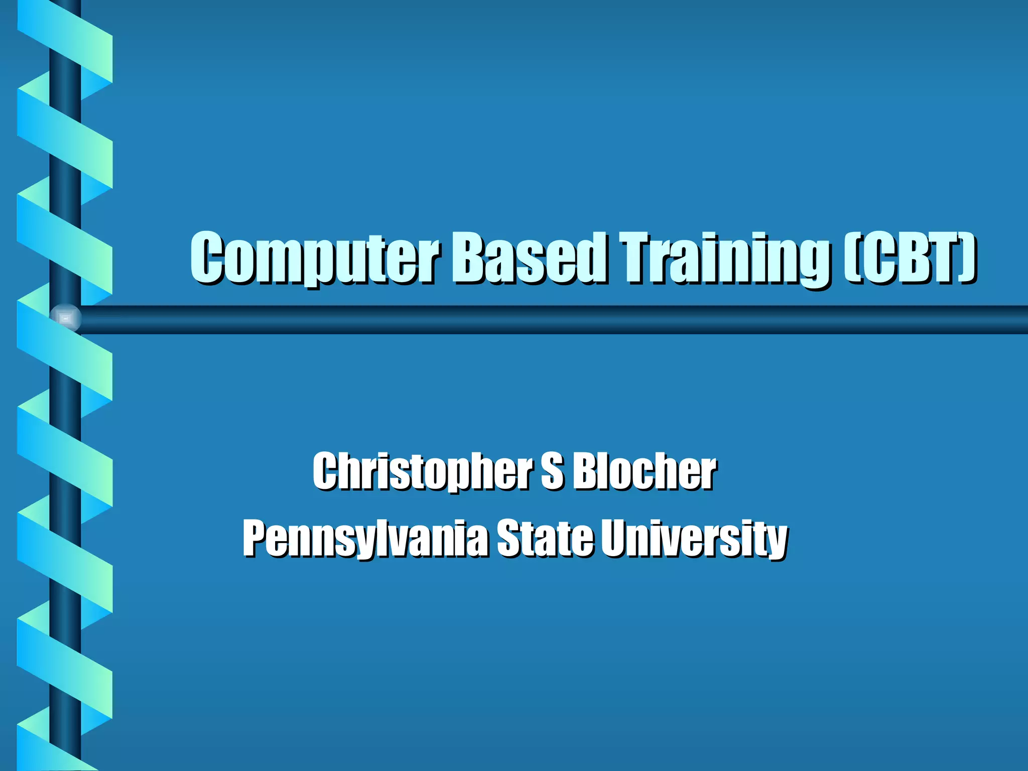 Computer Based Training2 | PPT