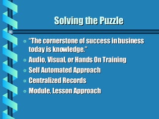 Computer Based Training2 | PPT