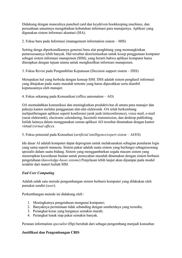 Computer based information system | PDF