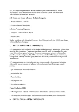 Computer based information system | PDF