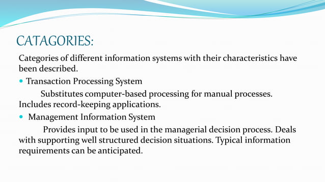 Computer based information system | PPTX | Operating Systems | Computer ...