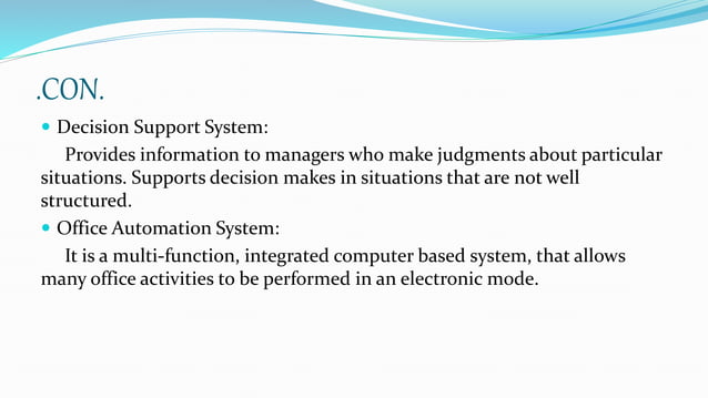 Computer based information system | PPTX | Operating Systems | Computer ...