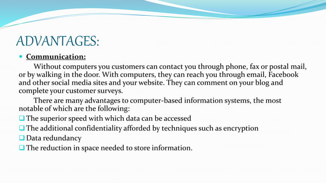 Computer based information system | PPTX | Operating Systems | Computer ...