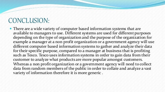Computer based information system