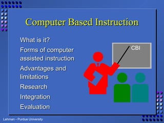 Computer based instruction | PPT