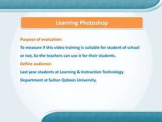 Computer based instruction evaluation | PPTX