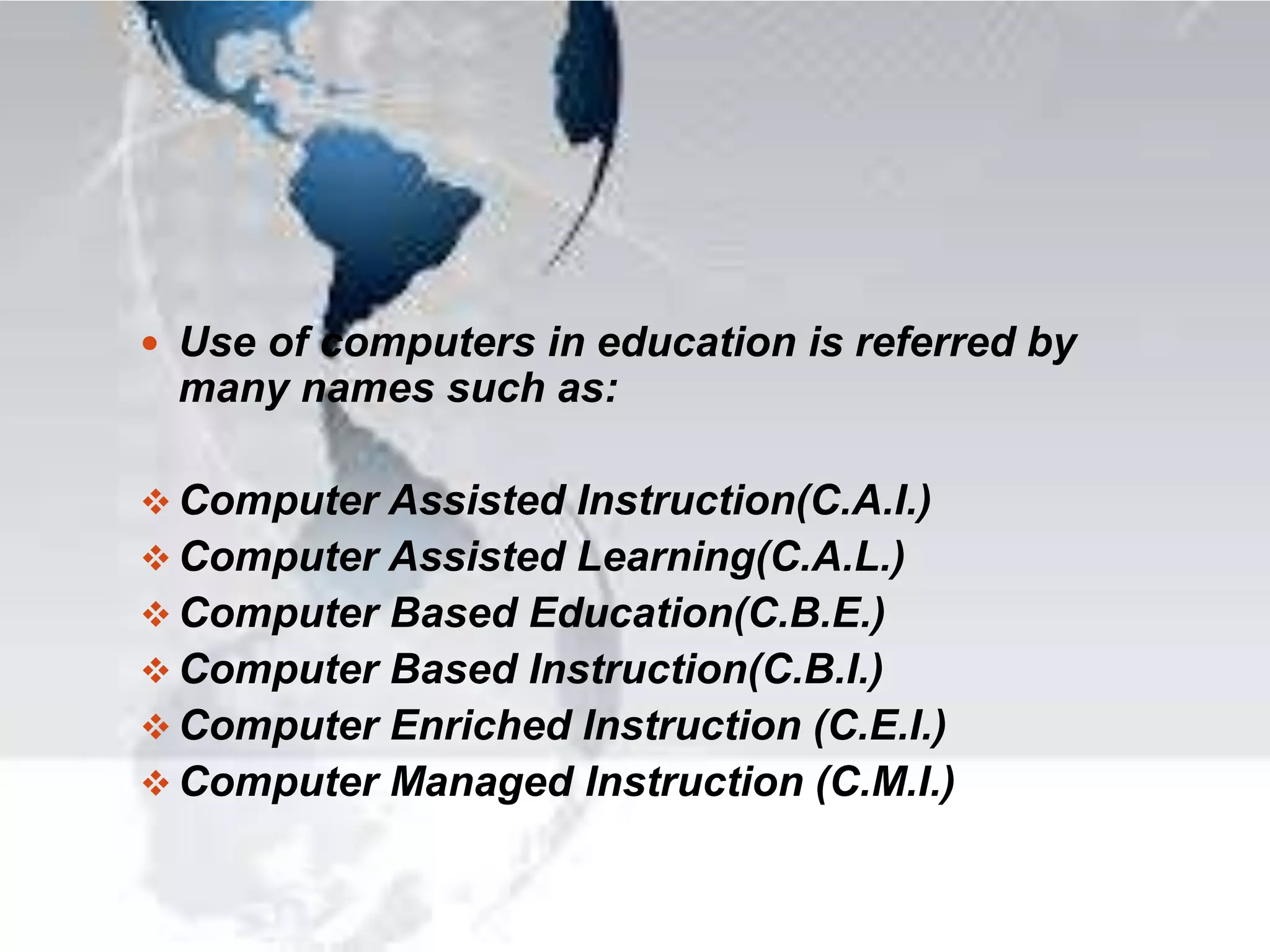 Computer based learning | PPT