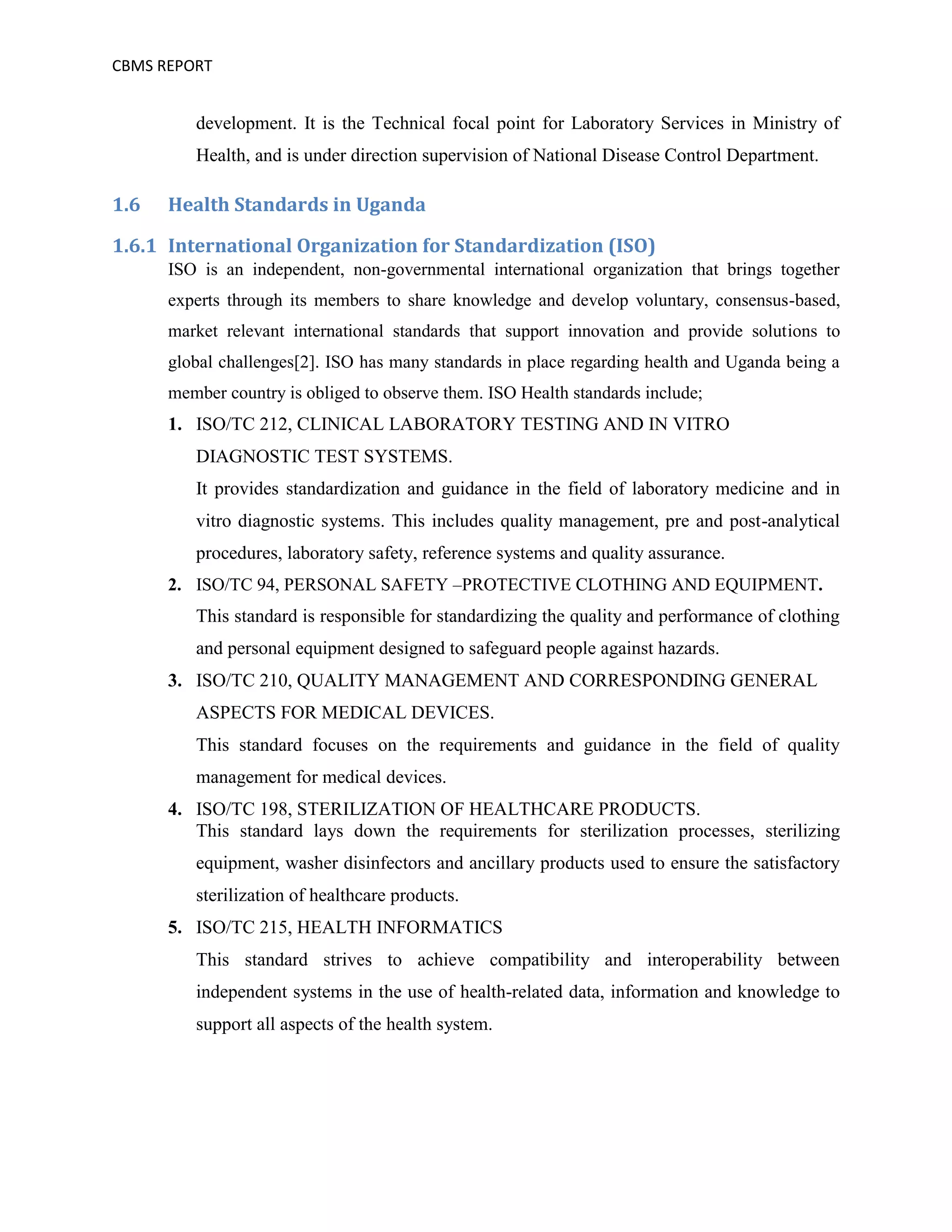 Health Regulations and Standards in Uganda. Clinical Decision Support ...