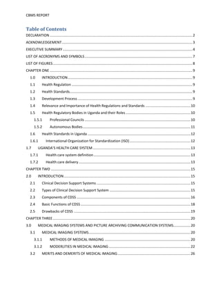 Health Regulations and Standards in Uganda. Clinical Decision Support System. Medical imaging ...