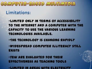 Computer based multimedia (educational technology) | PPT