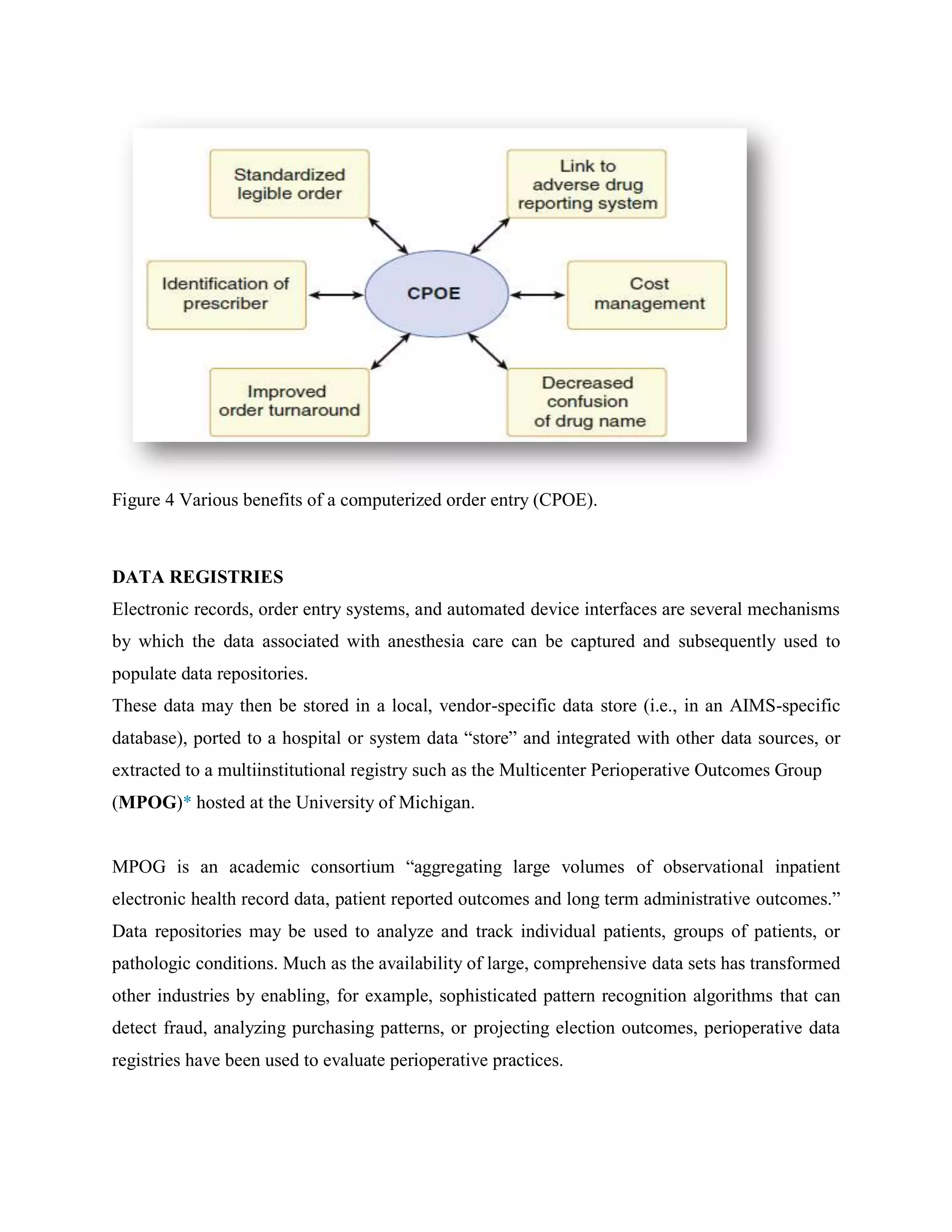 Computer based patient record for anaesthesia | PDF