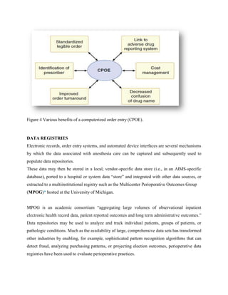 Computer based patient record for anaesthesia | PDF
