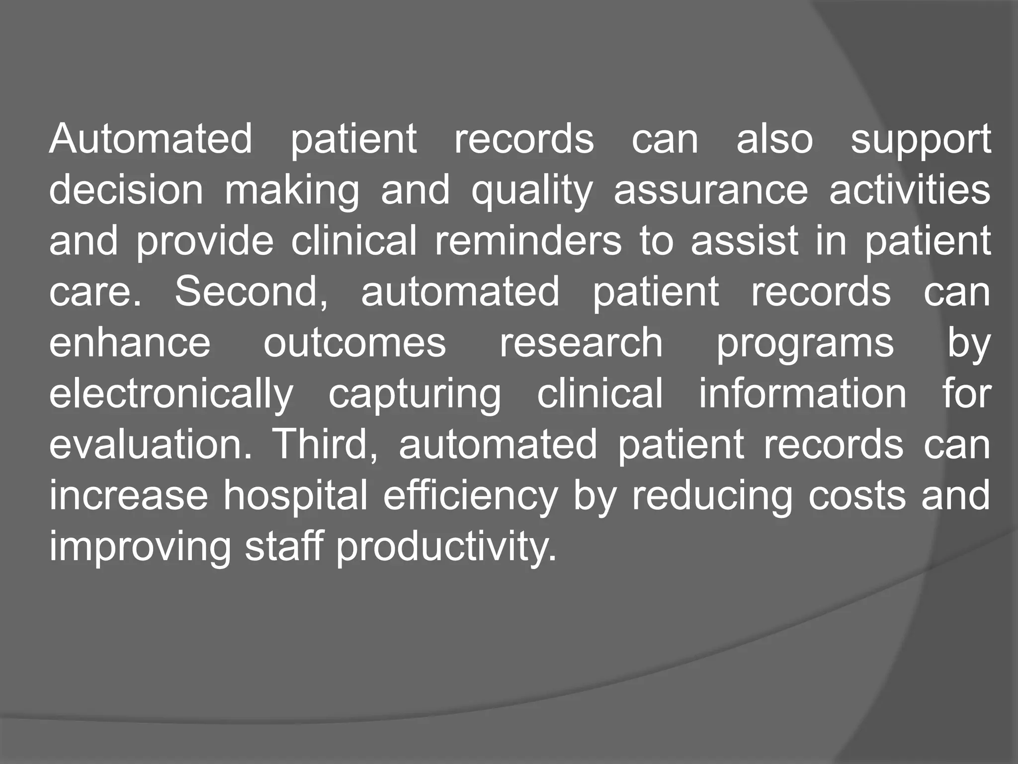 Computer based record | PPTX