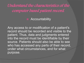 Computer based record | PPTX | Health Insurance | Insurance
