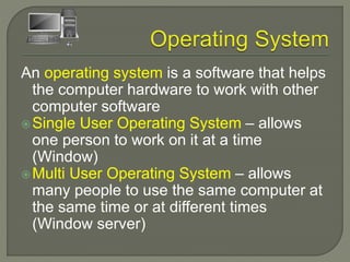Basics of Computer | PPT