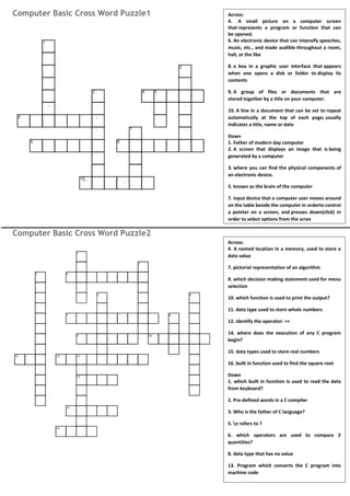 Computer Basic Cross Word Puzzle.docx
