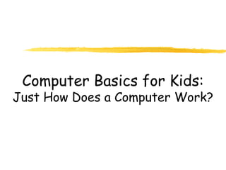 Computer basic for kids | PPSX